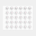 Handmade with love by custom name cute hearts labels | Zazzle
