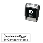Handmade with Love Script Template Self-inking Stamp | Zazzle