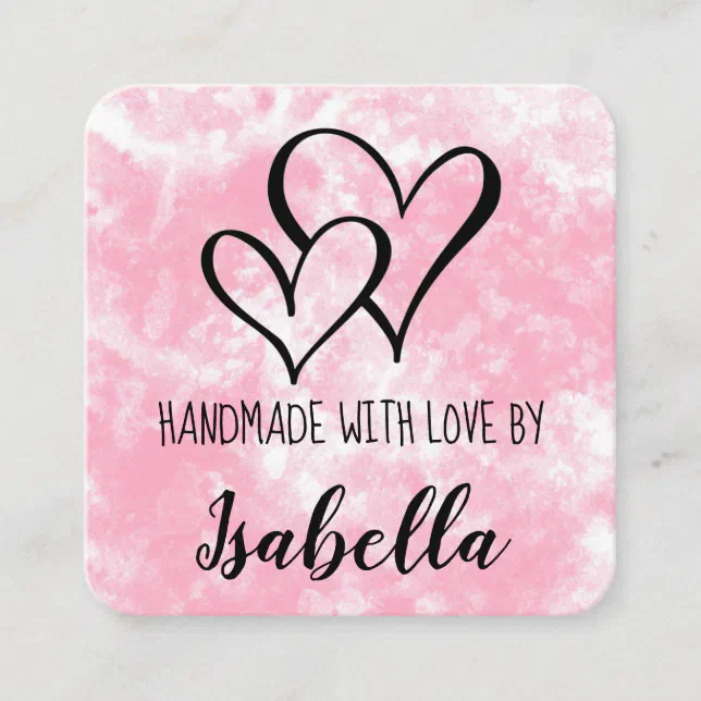 Handmade With Love Watercolor Card | Zazzle