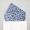 Handpainted Blue And White Leopard Animal Print Tissue Paper | Zazzle
