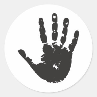 Handprint Stickers | Zazzle