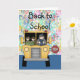 Handprints & School Bus Back to School Card | Zazzle