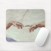 Hands of God and Adam Mouse Pad | Zazzle