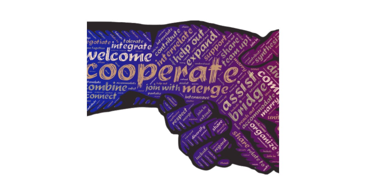 Handshake Connect Inspirational Word Art Poster | Zazzle