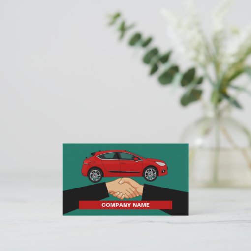 Handshake Design, Auto Dealer Business Card | Zazzle