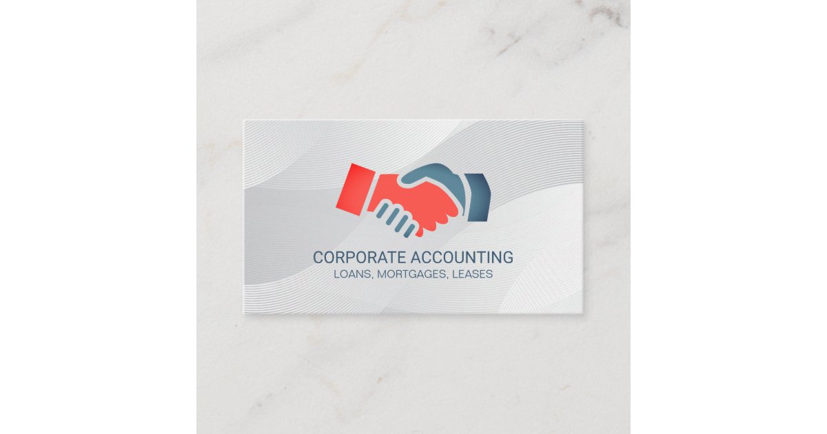 Handshake Icon | Deal Business Card | Zazzle