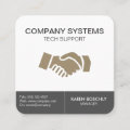 Handshake Icon Square Business Card | Zazzle