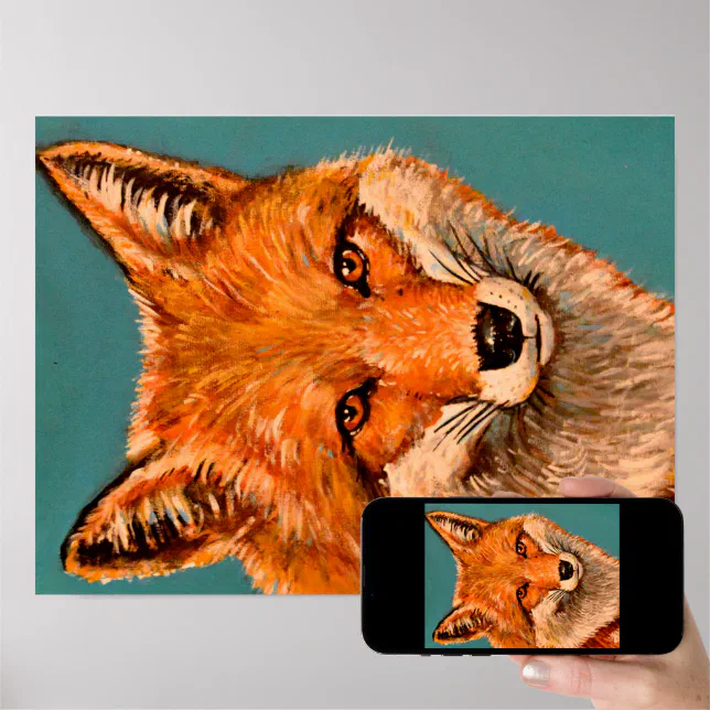 handsome fox poster | Zazzle