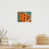 handsome fox poster | Zazzle