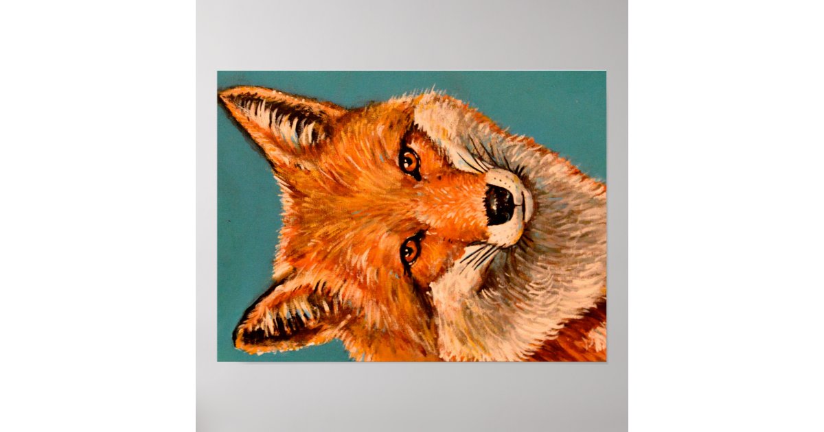 handsome fox poster | Zazzle