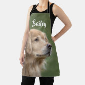 Handsome Golden Retriever Dog in Closeup Apron | Zazzle