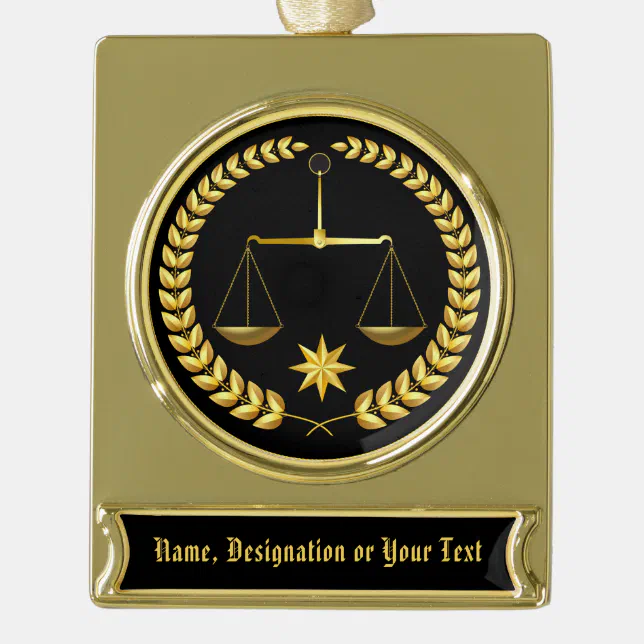 Handsome Personalized Attorney Ornament YOUR TEXT | Zazzle
