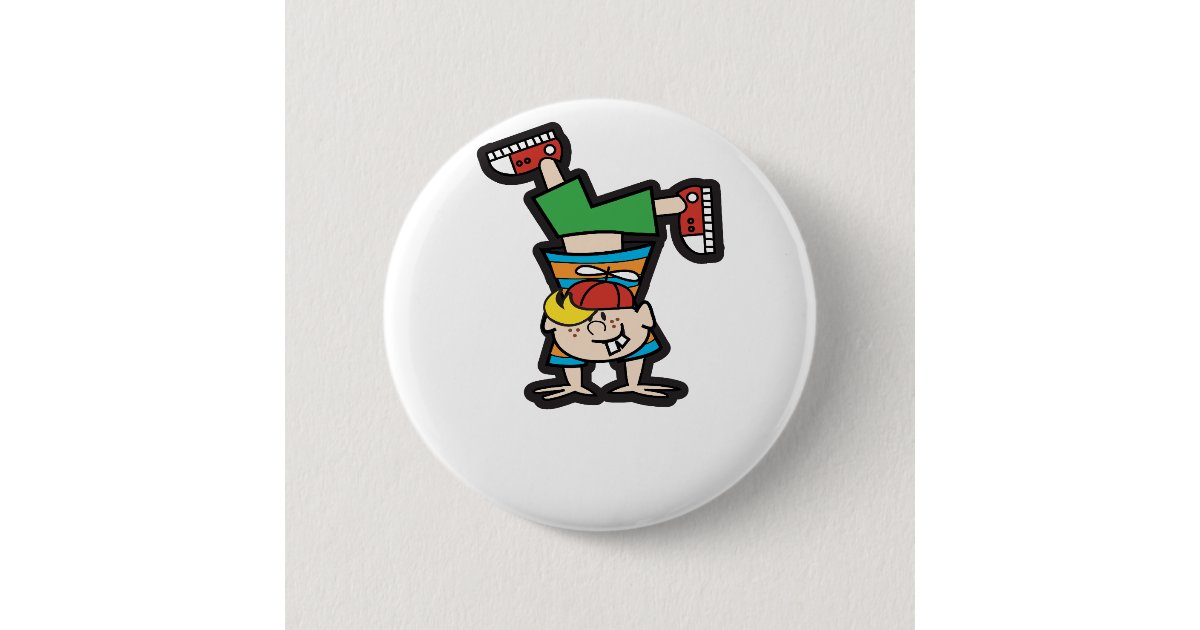 Handstand Pinback Button | Zazzle