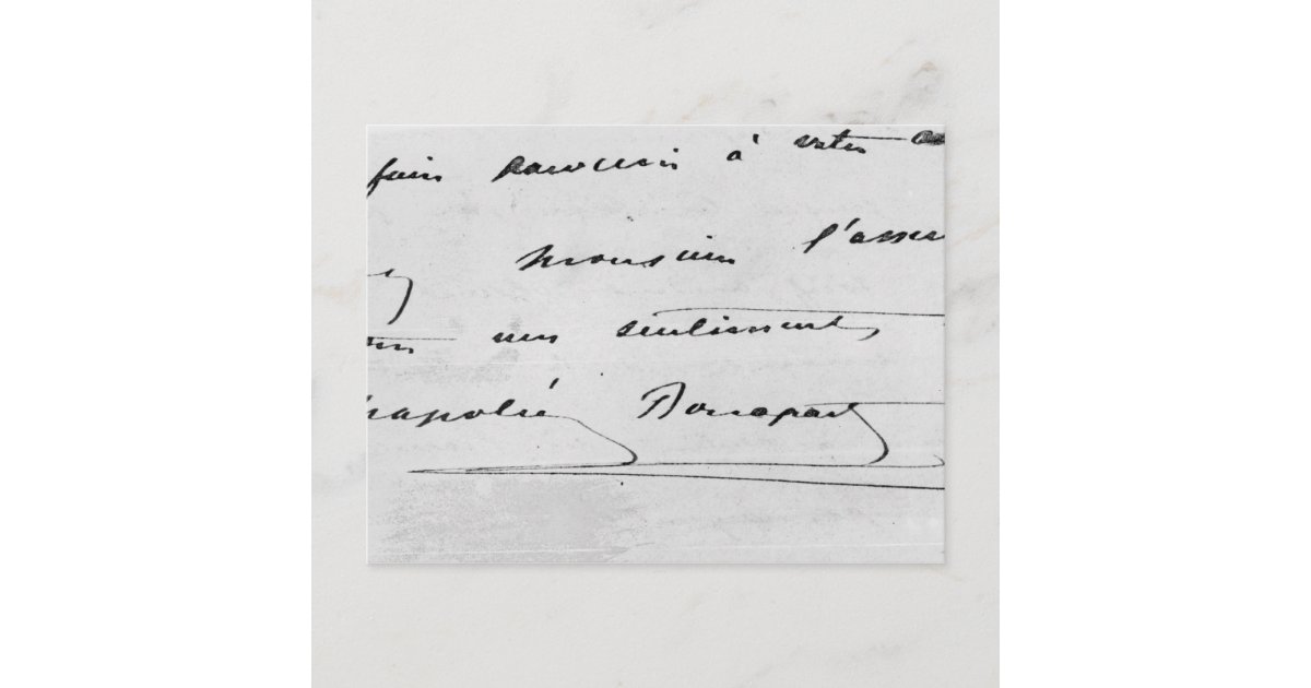 Handwriting and Signature Postcard | Zazzle