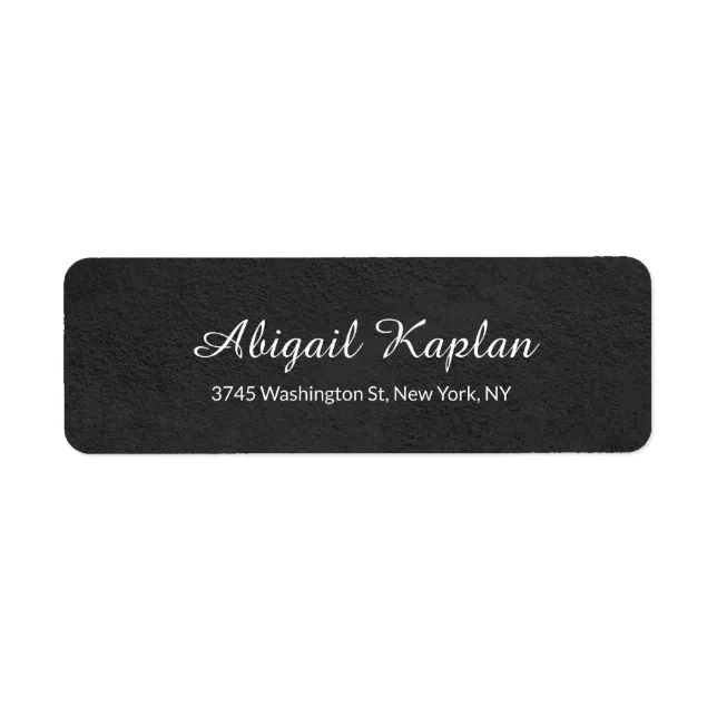 Handwriting Minimalist Professional Grey Elegant Label | Zazzle