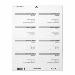 Handwriting Monogram Professional Plain Simple Label | Zazzle