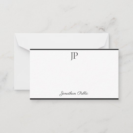 Handwriting Script Monogram Template Simple | Zazzle.com