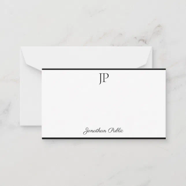 Handwriting Script Monogram Template Simple | Zazzle