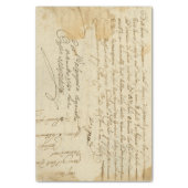 Handwritten Antiqued Letter Tissue Paper | Zazzle
