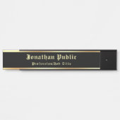 Handwritten Black Gold Classic Nostalgic Look Door Sign | Zazzle