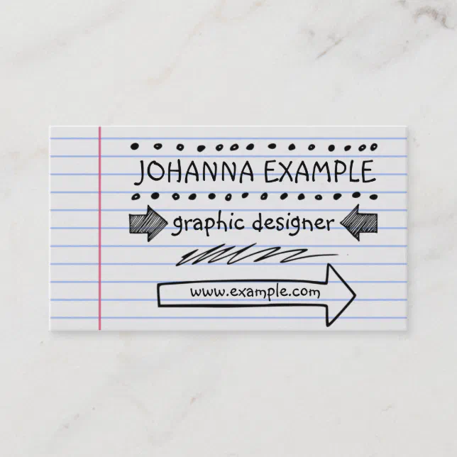 Handwritten Business Card | Zazzle