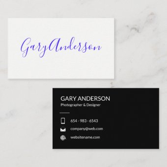 Handwritten Business Card | Zazzle