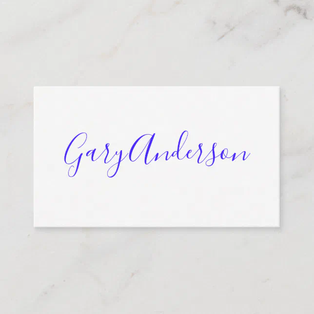 Handwritten Business Card | Zazzle