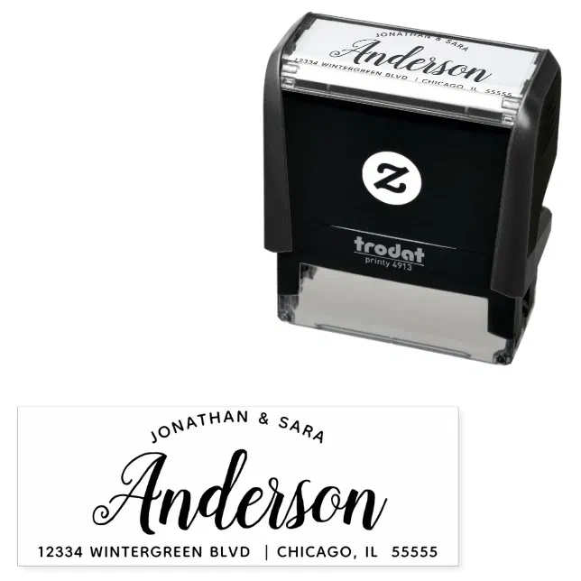 Handwritten Calligraphy Self-inking Stamp | Zazzle