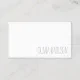 Handwritten Font Minimalist Professional White Business Card | Zazzle