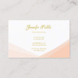 Handwritten Gold Script Name Professional Modern Business Card | Zazzle