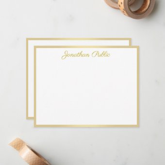 Handwritten Gold Script Text Personalized Template | Zazzle