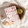 Handwritten Illustrated Wavy Border Whimsical Menu | Zazzle