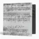Handwritten musical score binder | Zazzle