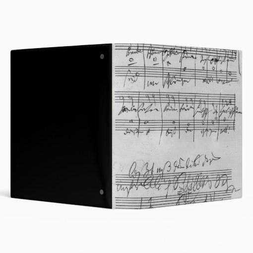 Handwritten musical score binder | Zazzle