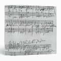 Handwritten musical score binder | Zazzle