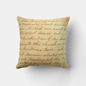 Handwritten Note Pillow | Zazzle