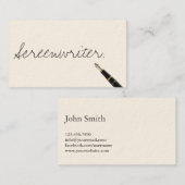 Handwritten Screenwriter Business Card | Zazzle