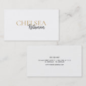 Handwritten Script Font Typography Business Card | Zazzle