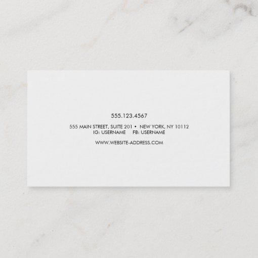 Handwritten Script Font Typography Business Card | Zazzle