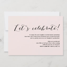 Handwritten Script Graduation Party Invitation | Zazzle