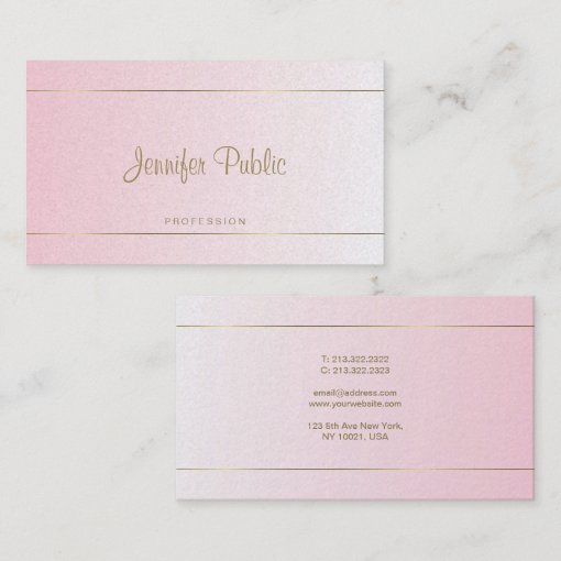 Handwritten Script Luxurious Glamour Calligraphy Business Card | Zazzle