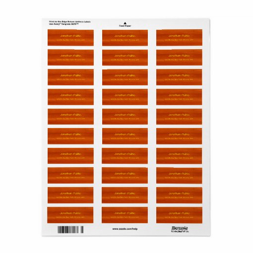 Handwritten Script Name Gold Text Wood Walnut Label | Zazzle