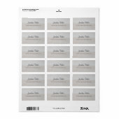Handwritten Script Name Text Wood Trendy Address Label | Zazzle