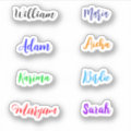 Handwritten Script Names, Best Waterproof Stickers | Zazzle