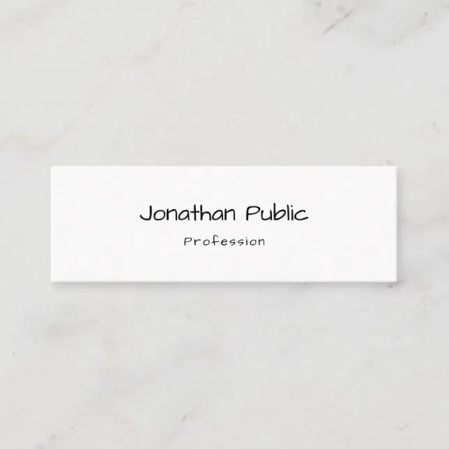 Handwritten Script Template Professional Vintage Mini Business Card ...