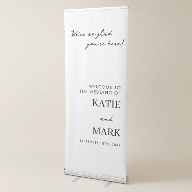 Handwritten Script Welcome To Our Wedding Sign | Zazzle