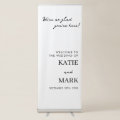 Handwritten Script Welcome To Our Wedding Sign | Zazzle