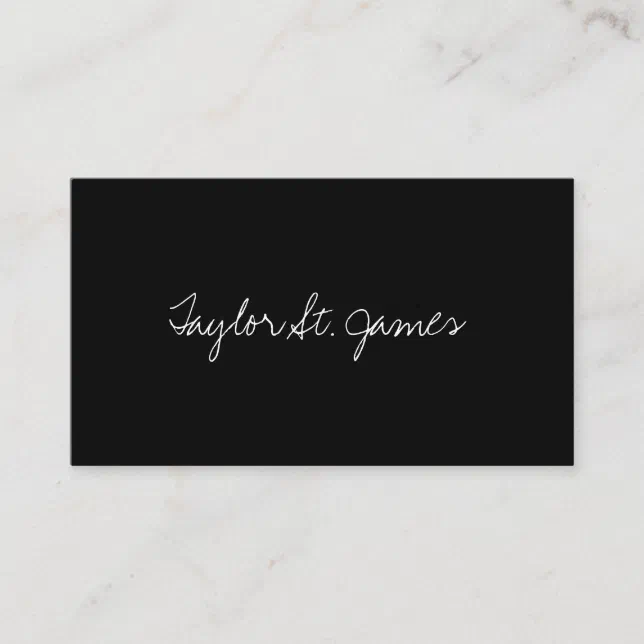 Handwritten Signature Vintage Business Card | Zazzle