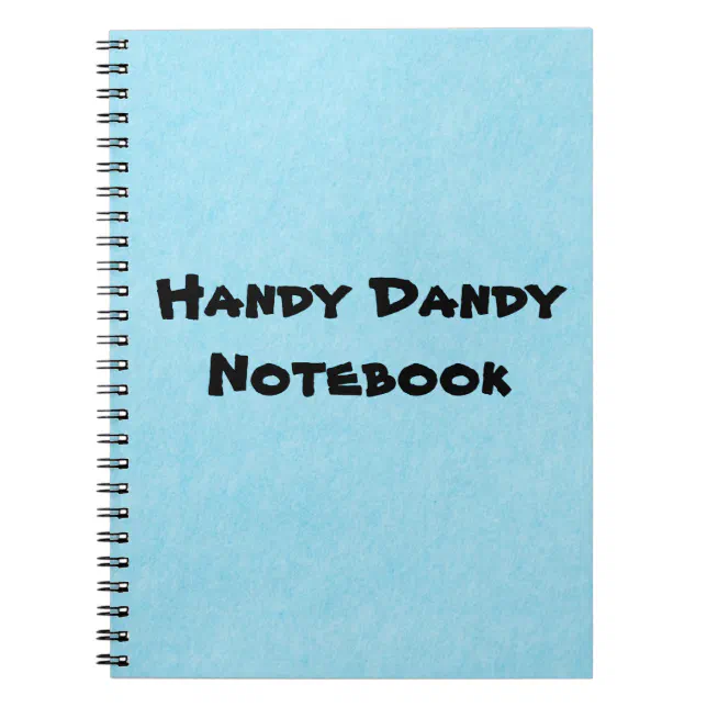 Handy Dandy Notebook | Zazzle