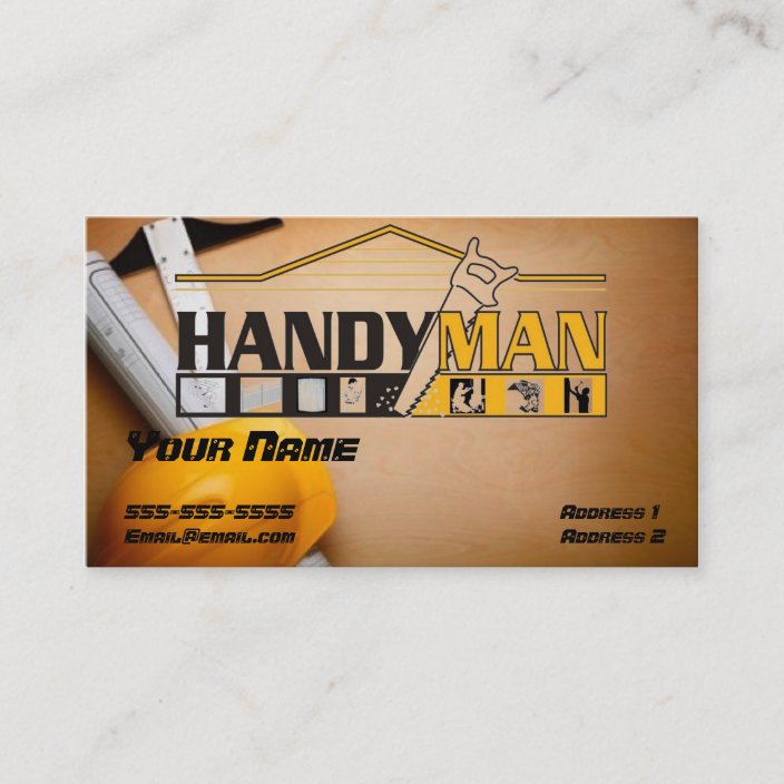Handy Man Business card | Zazzle.com